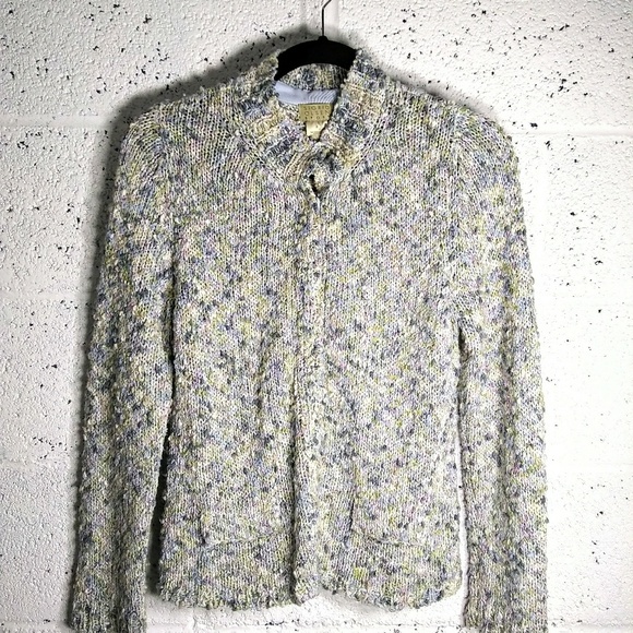Sigrid Olsen | Sweaters | Sigrid Olsen Sport Small Pastel Hand Knit ...
